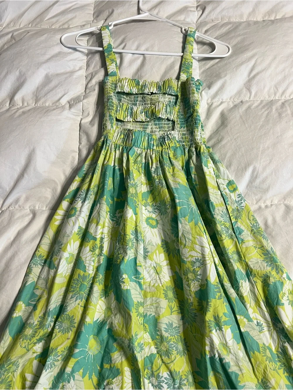 co & jaimeson | Dresses | Co Green And Yellow Floral Maxi Dress | Poshmark